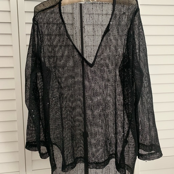 Sand N Sun | Swim | Sand N Sun Mesh Sequined Beach Cover Up | Poshmark